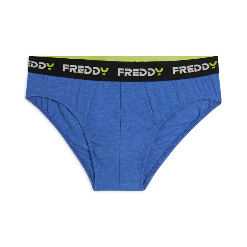 Slip pour hommes avec élastique en jacquard contrasté et logo FREDDY ...