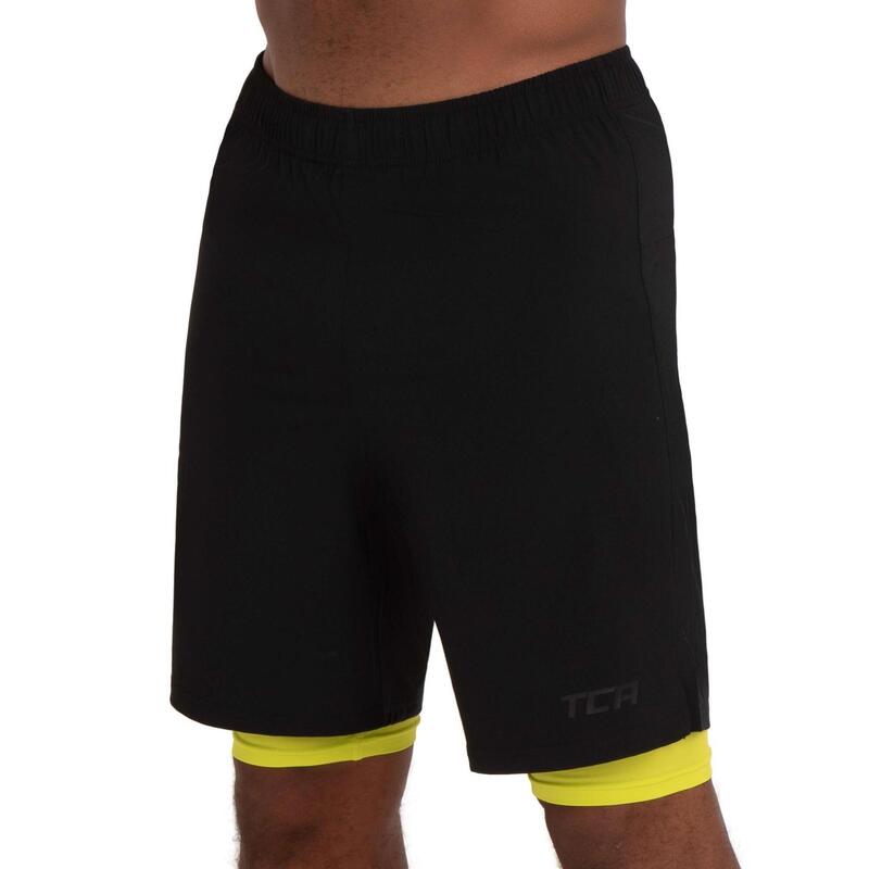 Short Ultra 2 en 1 avec collant et poche zippée pour homme TCA | Decathlon