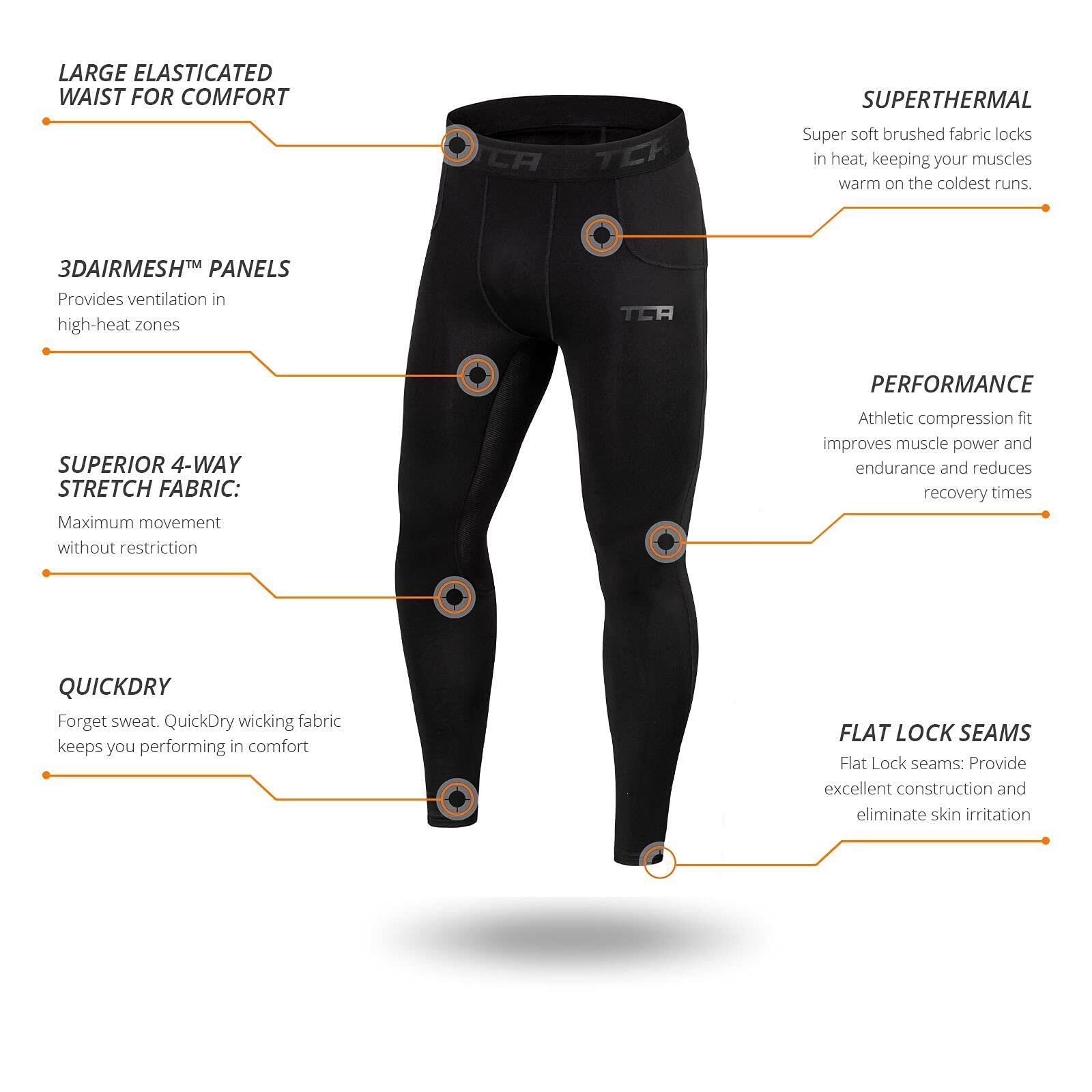 Boys' Super Thermal Compression Leggings - Graphite TCA | Decathlon