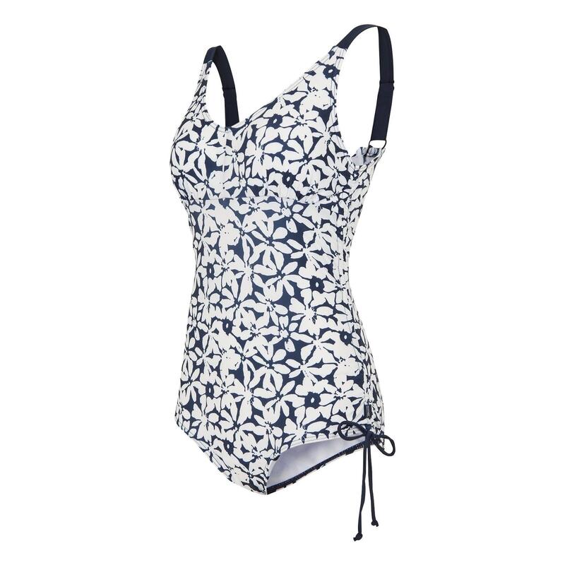 Maillot De Bain 1 Pièce ALINAE Femme (Bleu Marine / Blanc) REGATTA ...