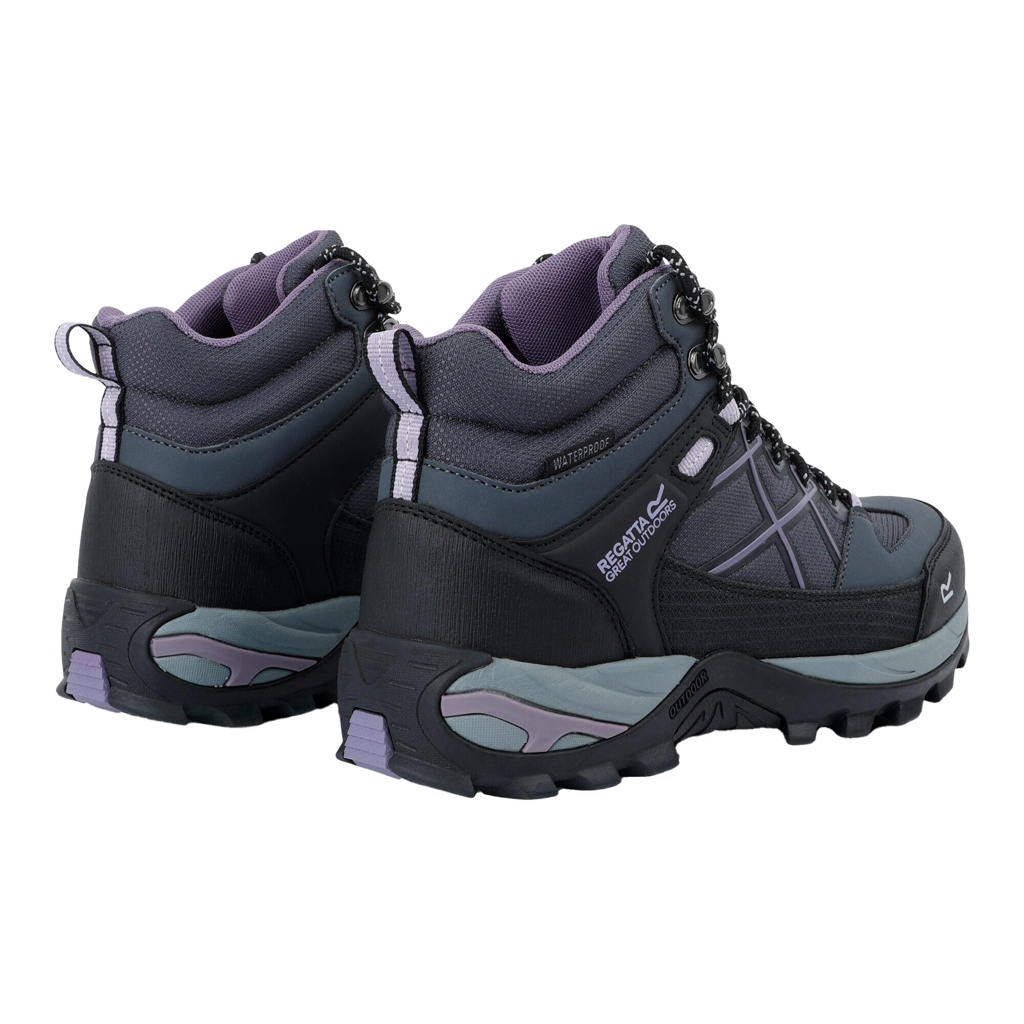 Womens/Ladies Samaris III Walking Boots (Seal Grey/Purple Sage) REGATTA ...