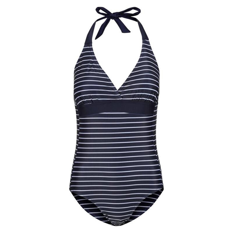 Maillot De Bain 1 Pièce FLAVIA Femme (Bleu Marine / Blanc) REGATTA ...