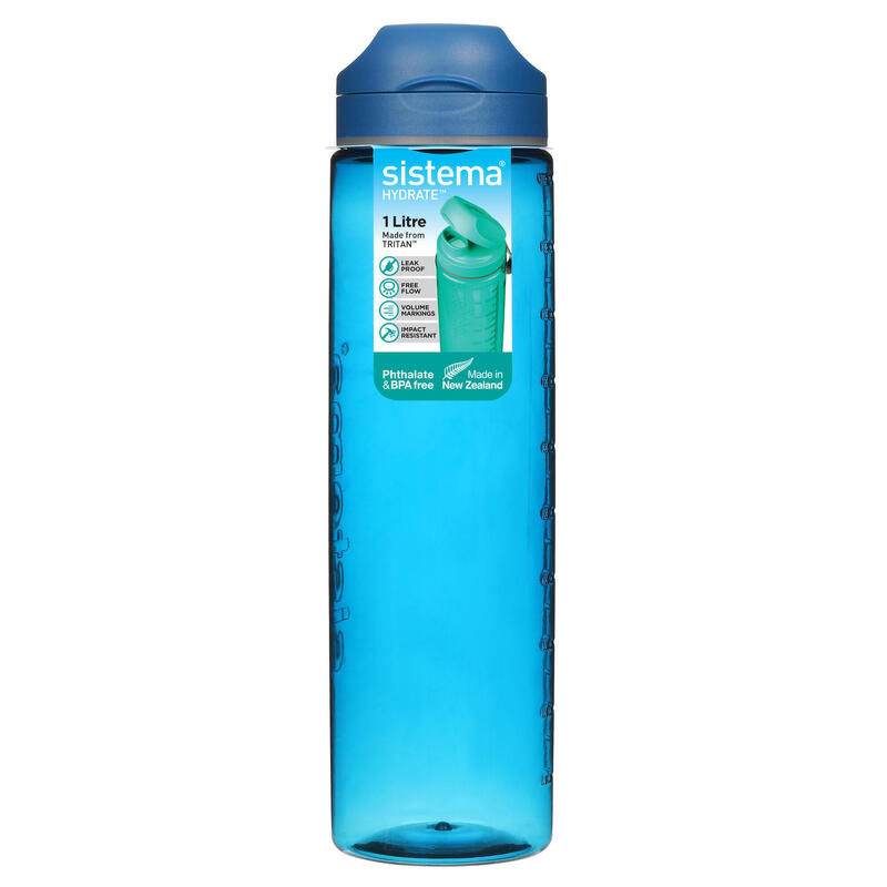 Tritanová láhev Hydrate™ Flip Top 1 l SISTEMA - Decathlon