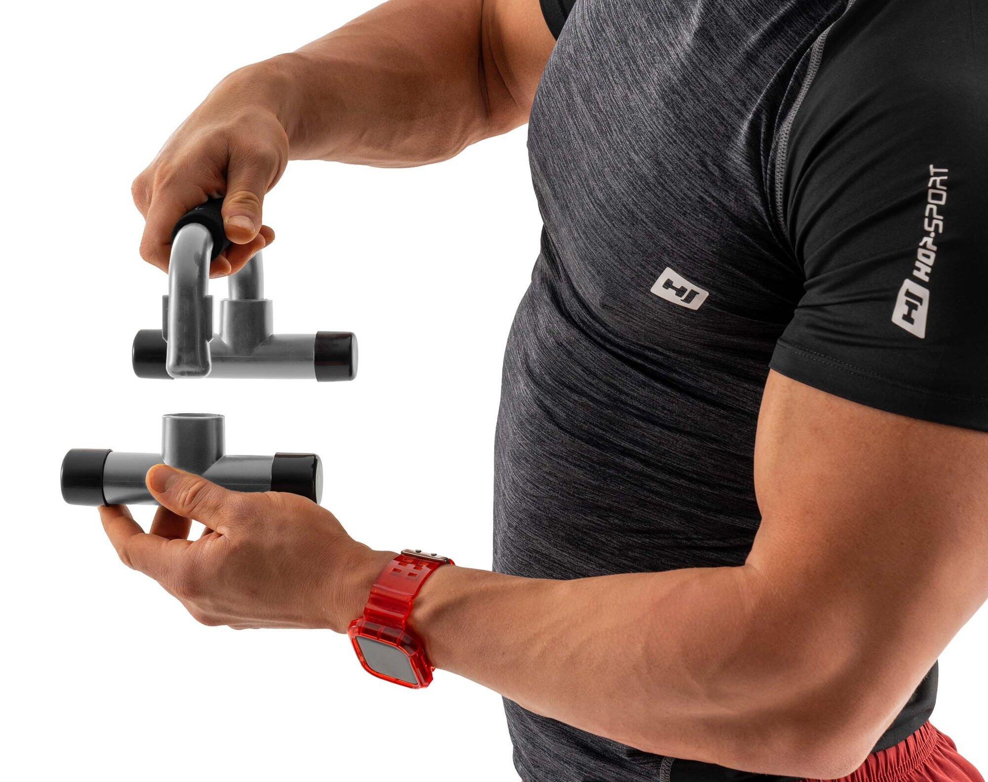 Maniglie per flessioni - maniglie push up - bars stand- grigie HOP ...
