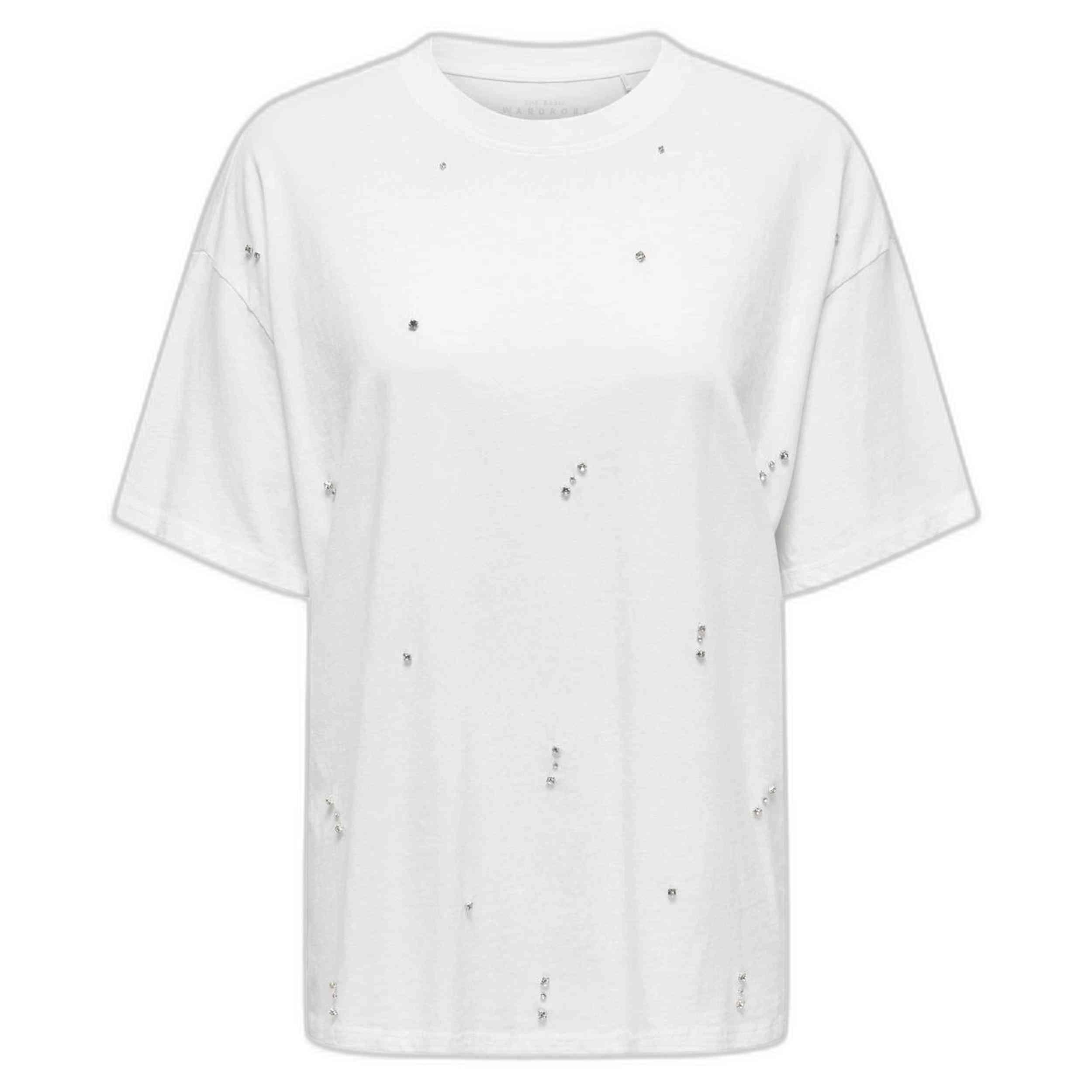 T-shirt met korte mouwen Only model 15330597-WHITE voor vrouwen | Decathlon