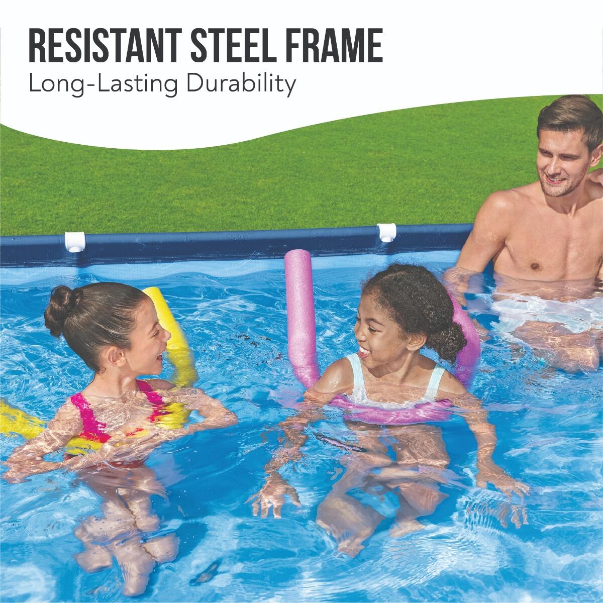 Bestway Steel Pro Pool Set, 13' x 7' Swimming Pool, Blue BESTWAY ...