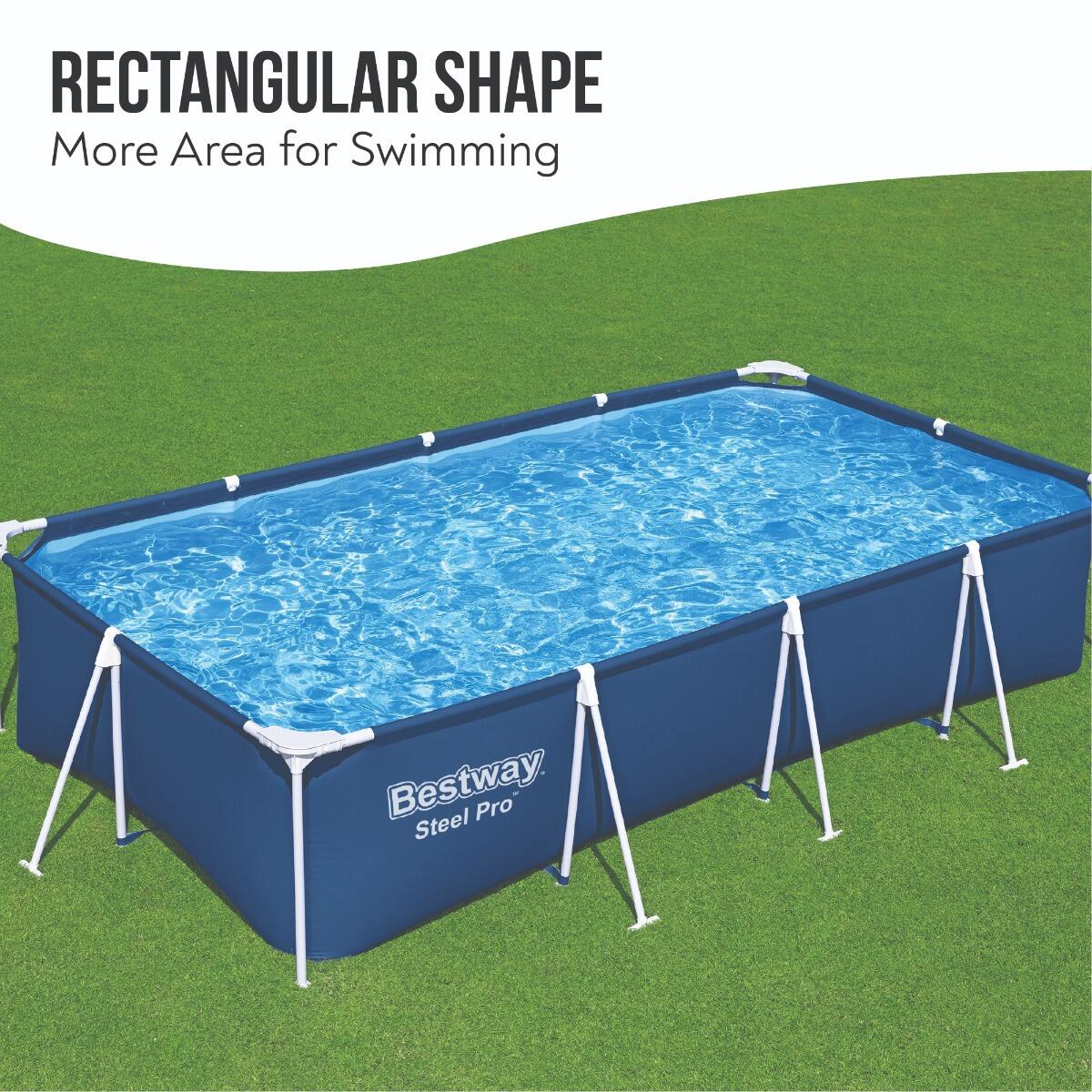 Bestway Steel Pro Pool Set, 13' x 7' Swimming Pool, Blue BESTWAY ...