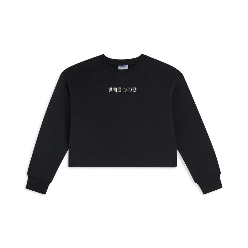Sweat-shirt à col rond à la coupe confortable avec logo FREDDY FREDDY ...