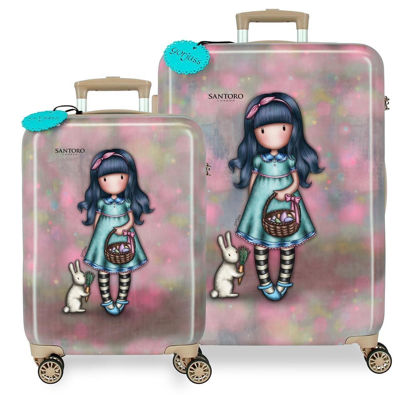 Set di valigie rigide ABS ragazza Gorjuss A Whispered Key 104L lilla ...