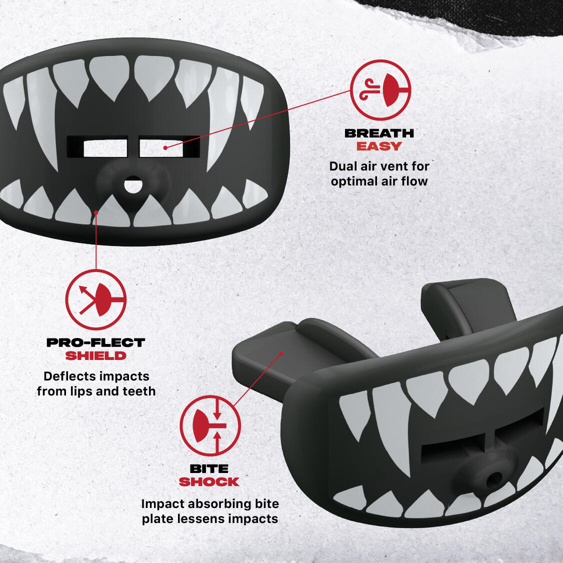SAFEJAWZ Lip Protector Sports Mouth Guard | Decathlon