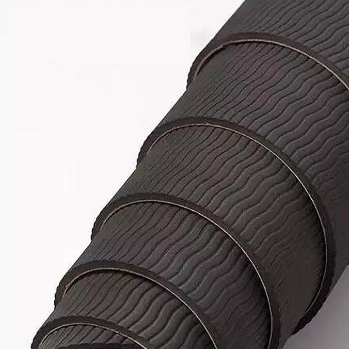 ACHAMANA Ecological yoga mat - new concept 3-ply 6 mm - position lines ...