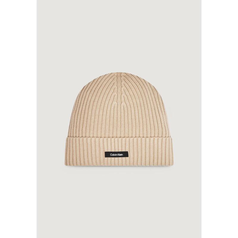 bonnet CLASSIC COTTON RIB BEANIE HOMME BEIGE CALVIN KLEIN | Decathlon