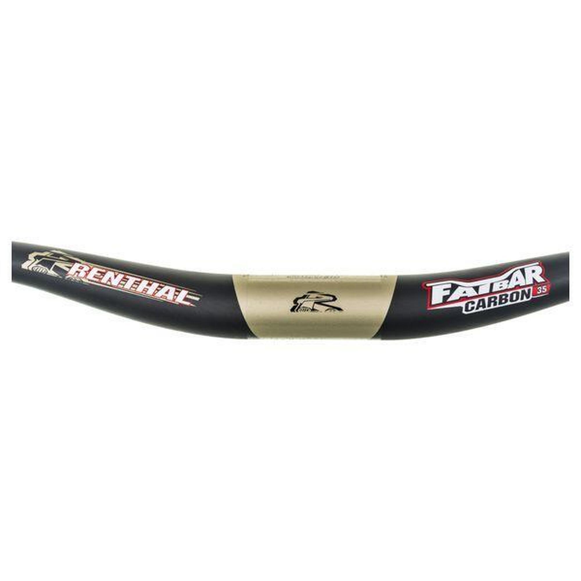 Cintre RENTHAL Fatbar Carbon 35 — 800 mm, Carbone UD, Noir RENTHAL ...