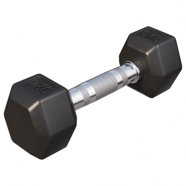 Dumbbell - 1 x 2 kg - Gietijzer - Hexagon - Halter | Decathlon