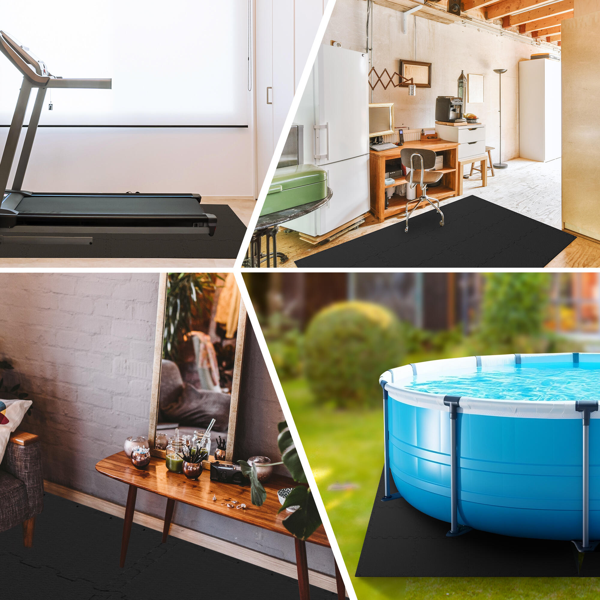 Zestaw mat ochronnych –144 puzzli i 216 elementów brzegowych – mata ...