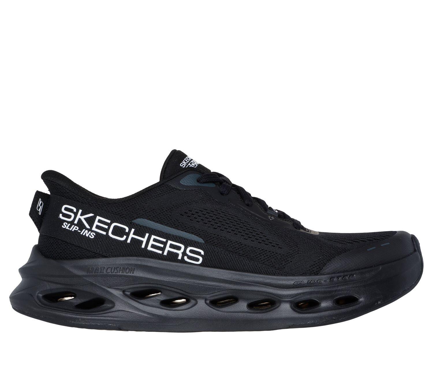 Homme MAX CUSHIONING GLIDE-STEP ADVERT Slip-On Noir | Decathlon