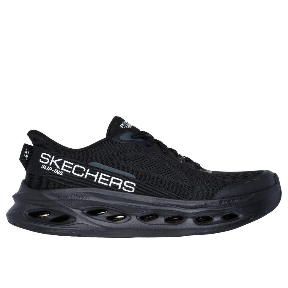 SKECHERS Heren MAX CUSHIONING GLIDE-STEP ADVERT Slip-On Zwart | Decathlon