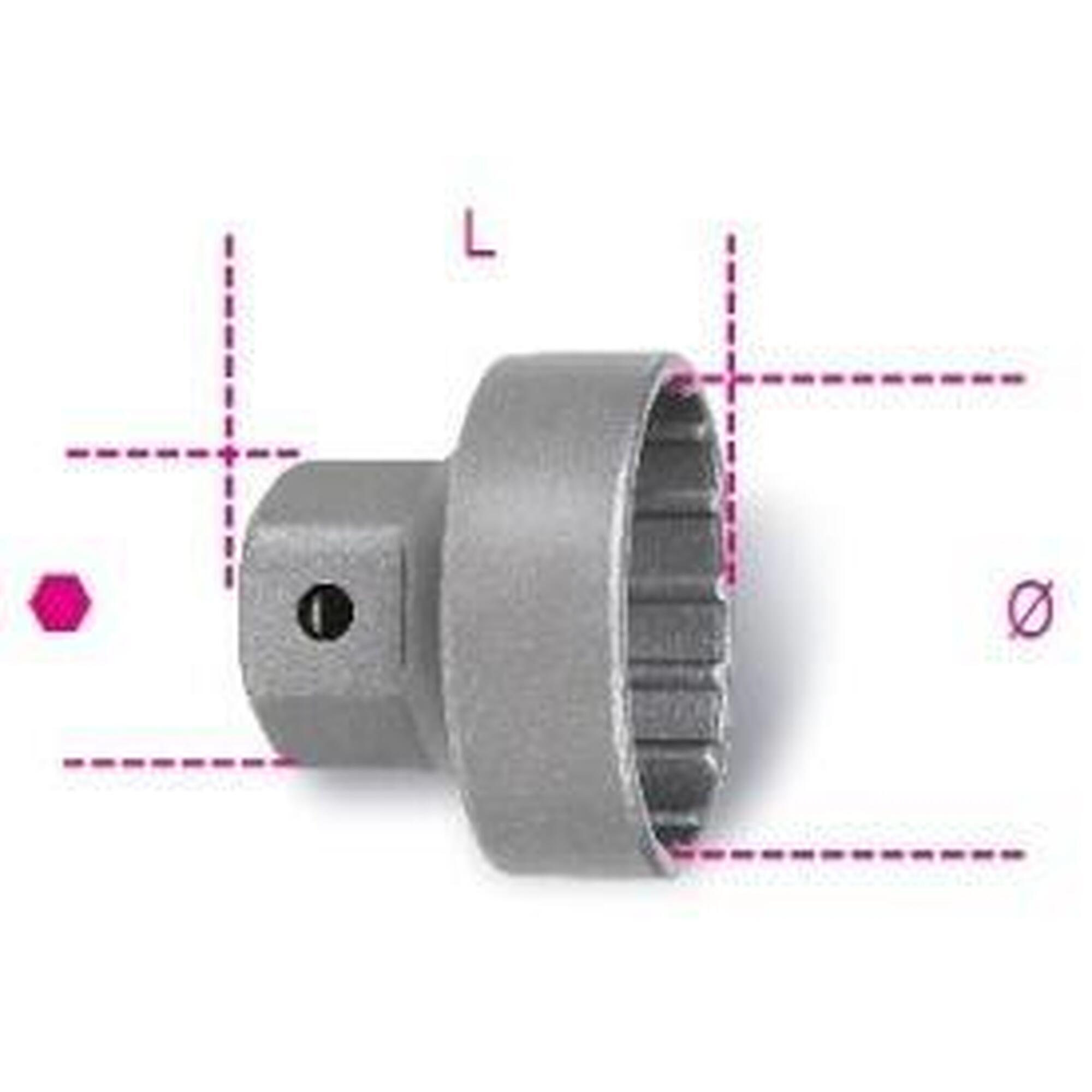 Extracteur de pédalier Beta 3793/2 Clé à douille 16 pans Shimano 1/2 ...