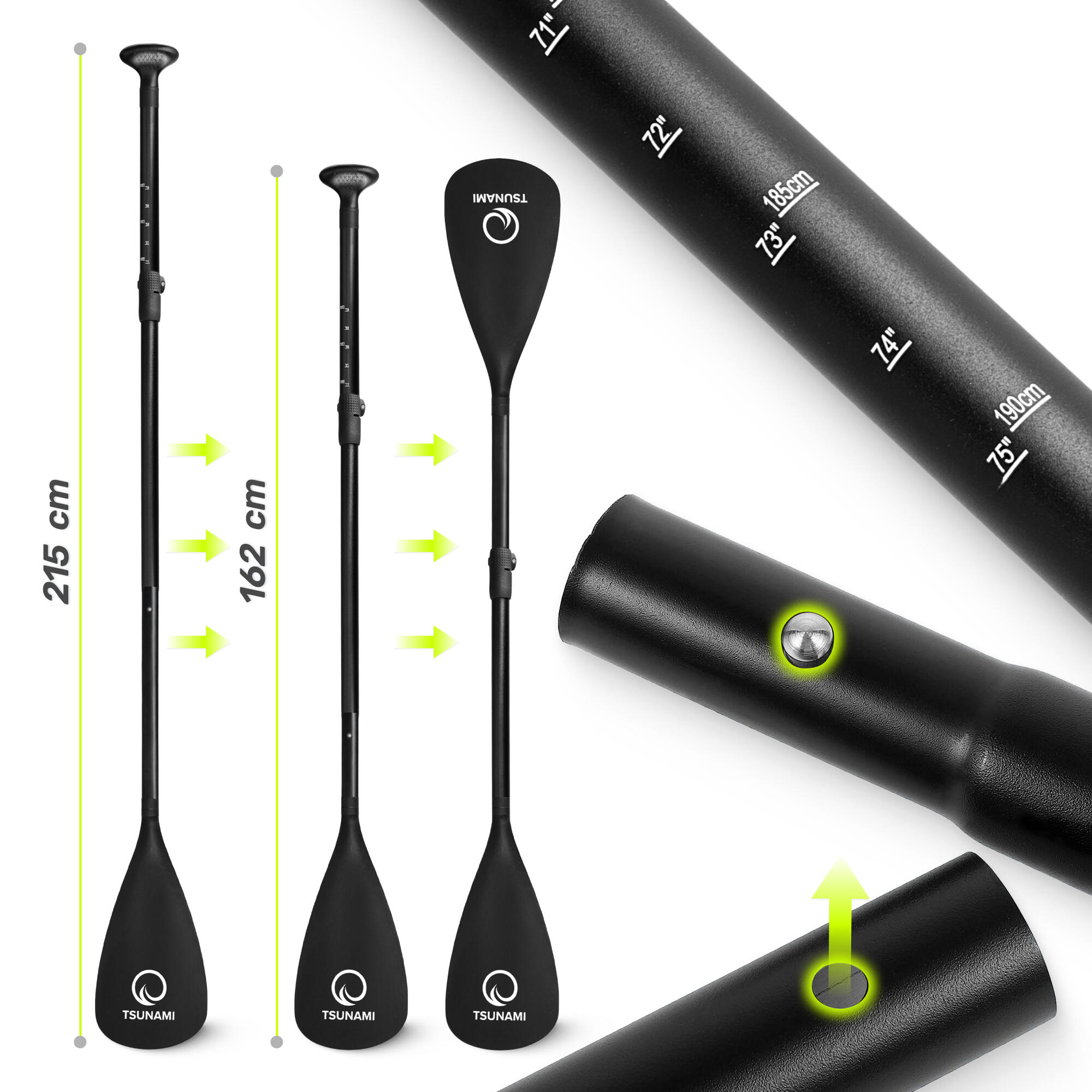 Aufblasbares SUP-Board mit Zubehör TSUNAMI T03 11'6 | Decathlon