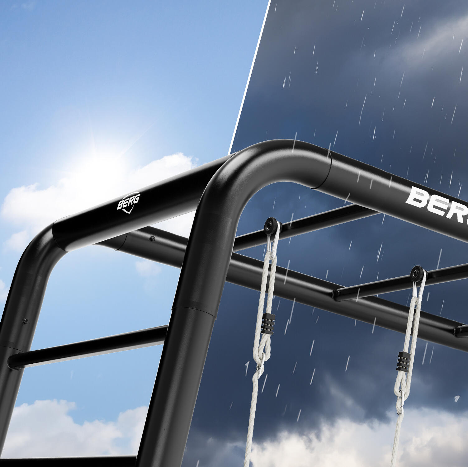 Playbase Medium BERG - Galvanised Steel Structure L380×D100×H245 cm ...