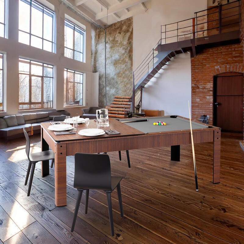 Billard Américain convertible table 8 places KITBILL 226,5 x126,5 x ...