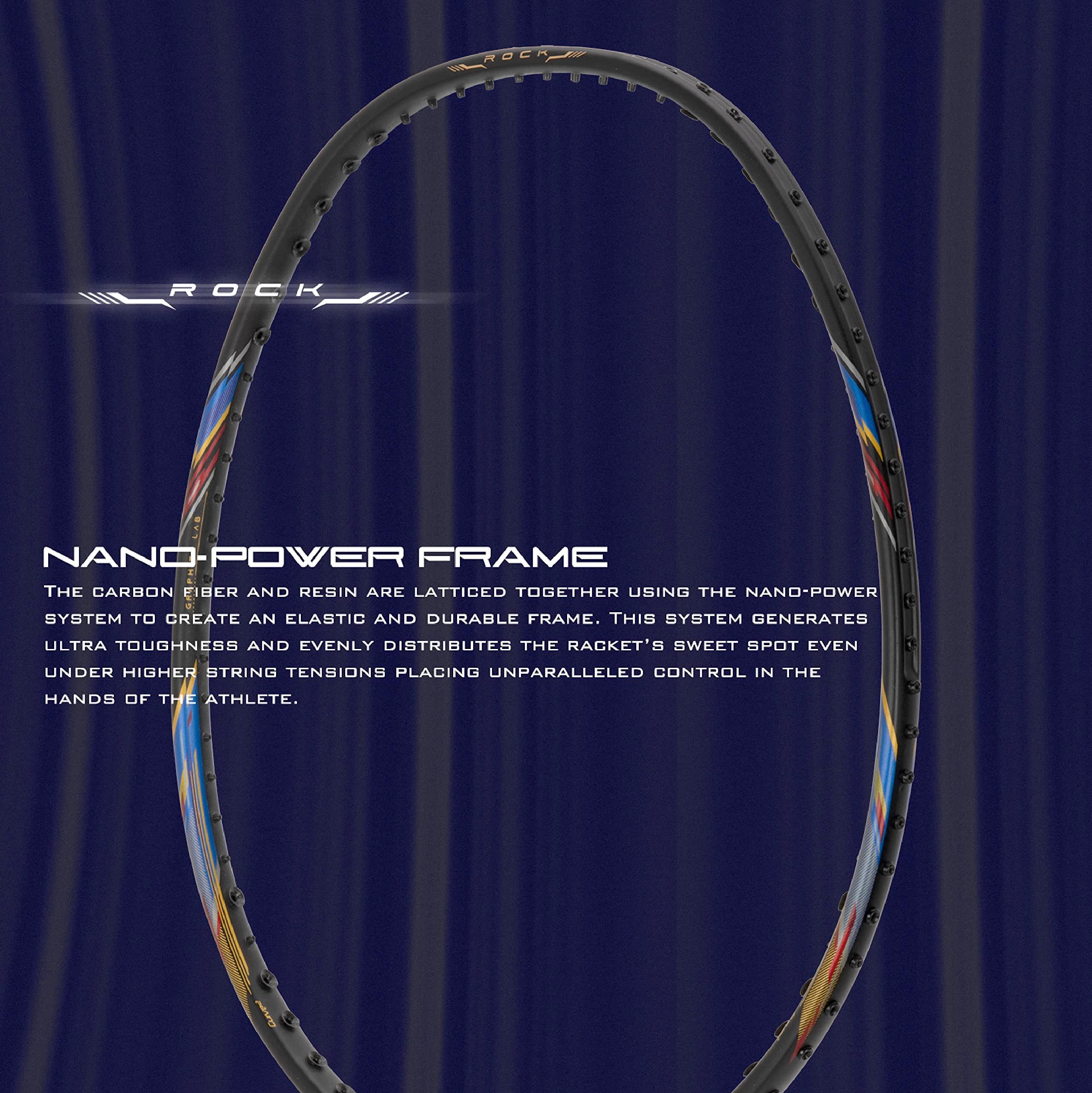 HUNDRED Rock 88 – Carbon Badmintonracket voor Gevorderde Spelers ...