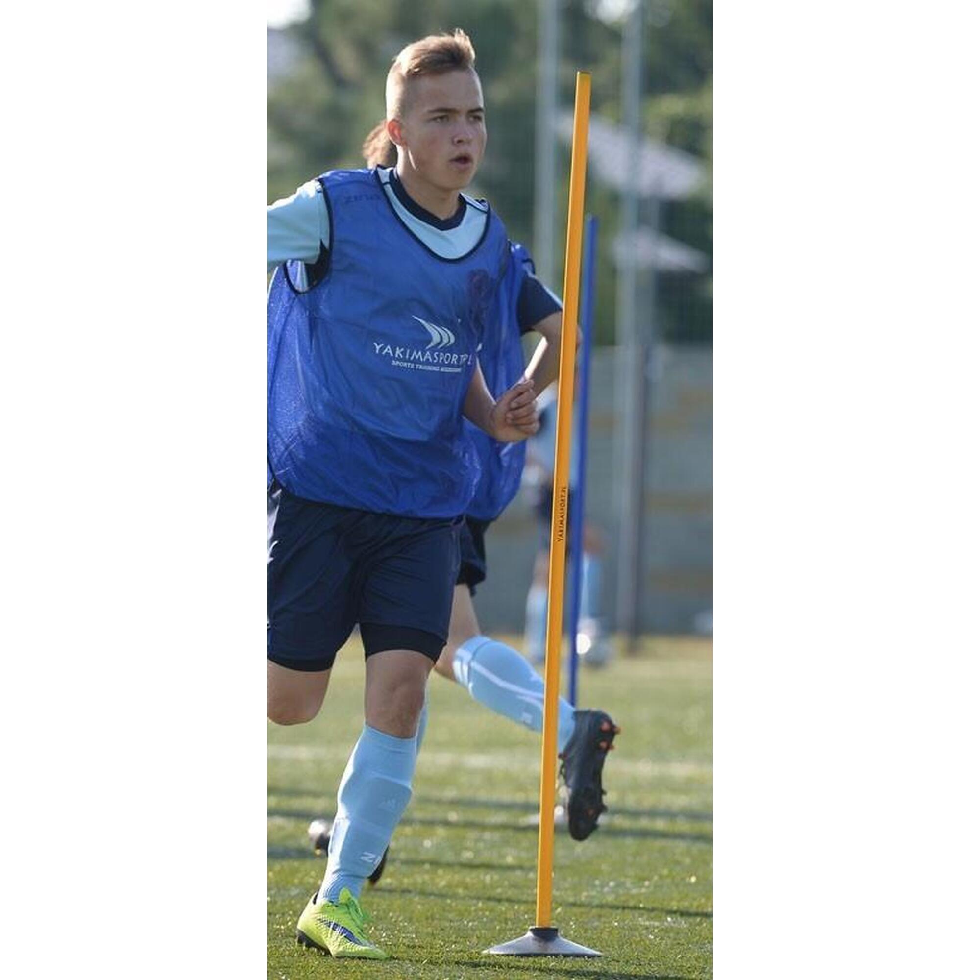 Tor przeszkód slalomowy 160cm laski + podstawa 1,5kg niebieskie ...