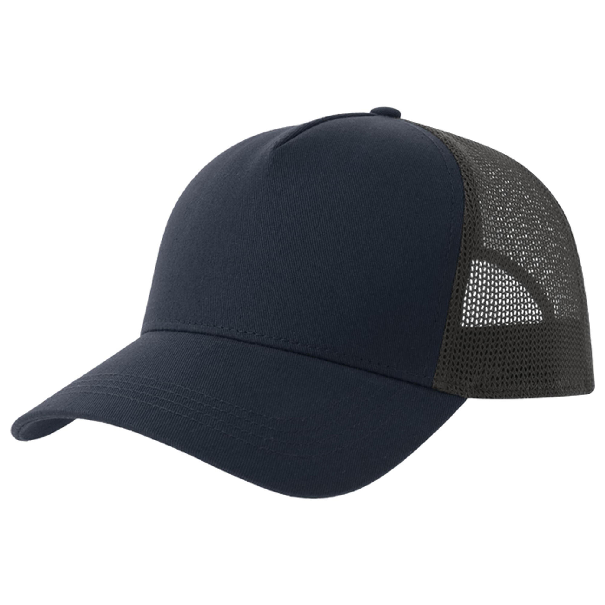 Rapper 5 Panel Cotton Trucker Cap (Navy/White) | Decathlon