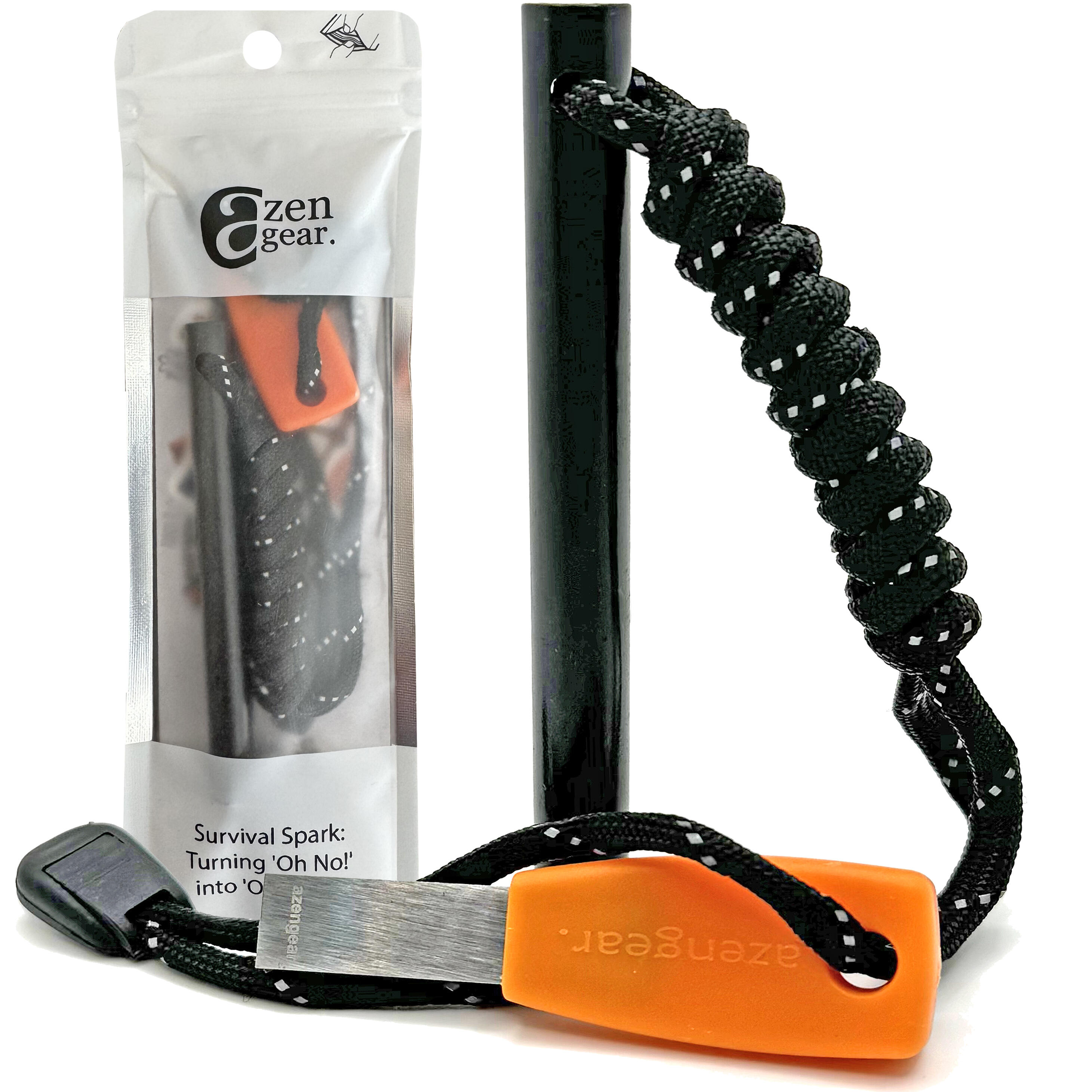 Camping Flint & Steel Fire Starter, Ferro Rod, Striker, Waterproof ...