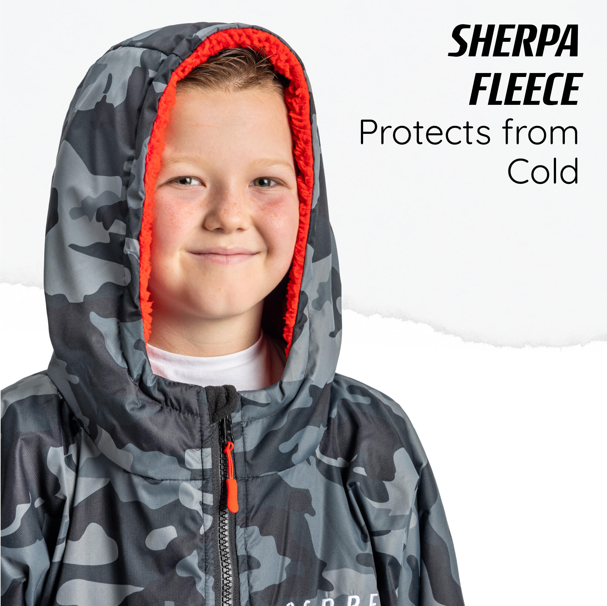 Osprey Kids Waterproof Changing Robe, 3/4 Sleeve Camo Robe OSPREY ...