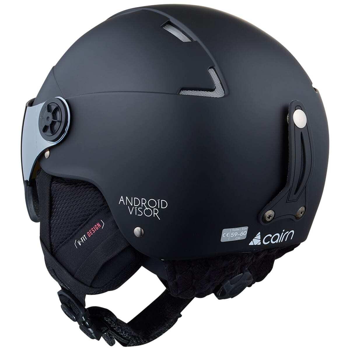 Kask narciarski dla dzieci Cairn Android Visor V-Fit - Czarny ...