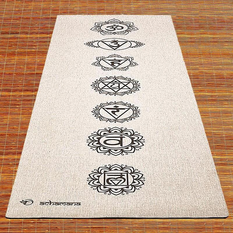 Tapis de yoga caoutchouc naturel et chanvre 4,5mm + Sac étanche - 7 ...