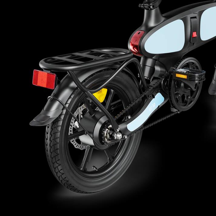 DYU C2 Elektromos Kerékpár 16 hüvelykes 250 W-os 48 V-os 7,5 Ah-s ...