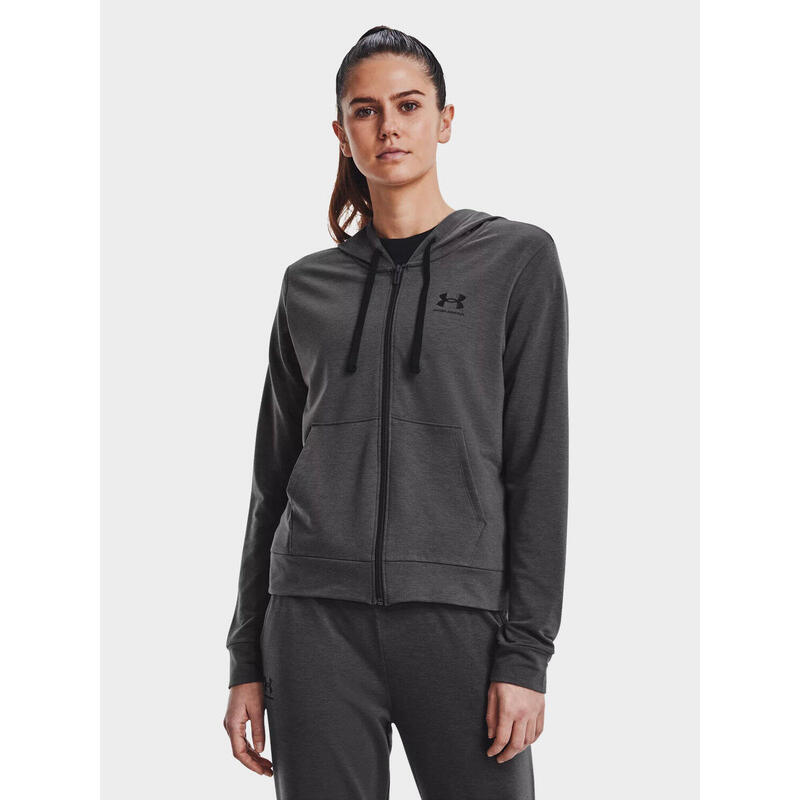 Sweat d'entraînement Under Armour femme Rival Terry Full Zip Hoodie UNDER ARMOUR | Decathlon