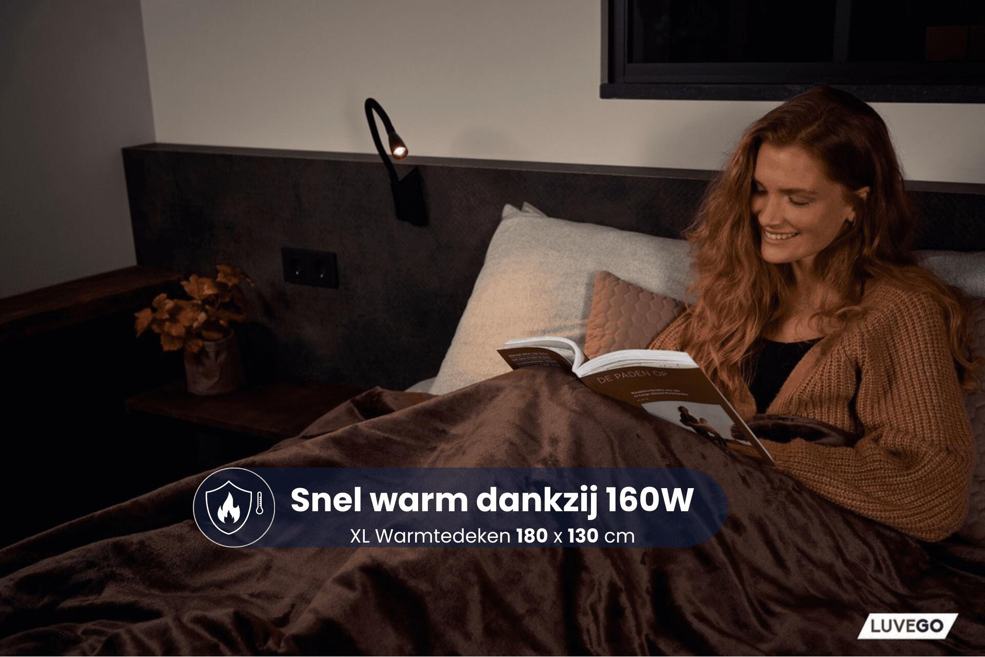 Coperta elettrica - Timer - Riscaldamento - Marrone LUVEGO | Decathlon