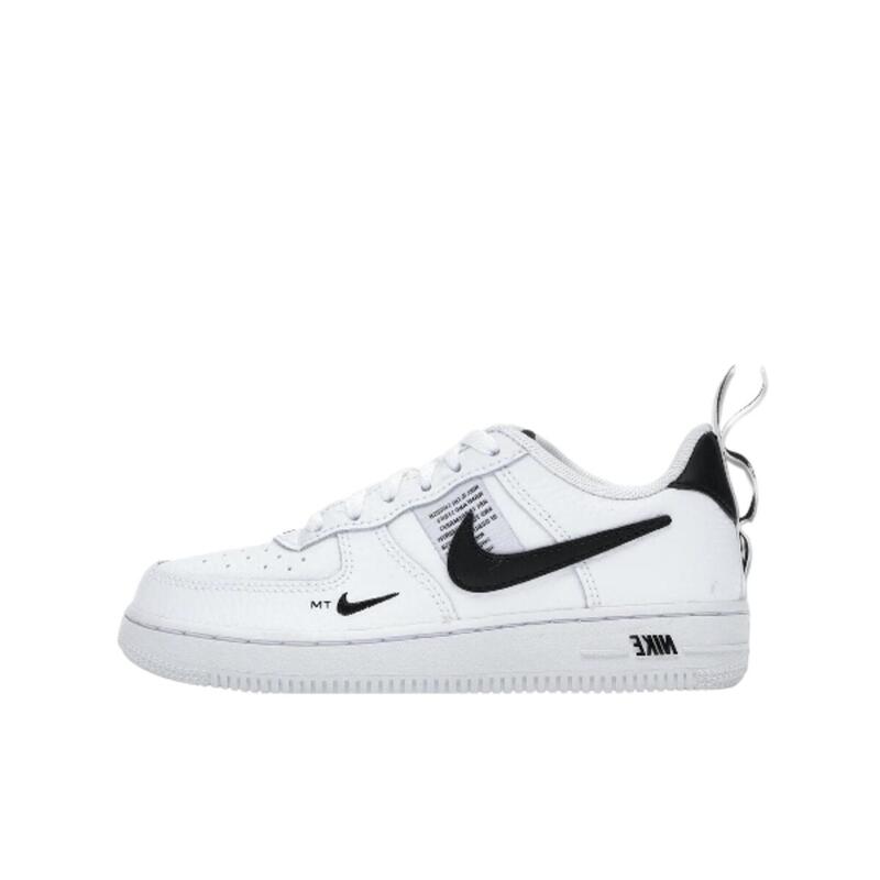 NIKE - Nike Air Force 1 Low Utility Alb Negru Copii și bebeluși | Decathlon