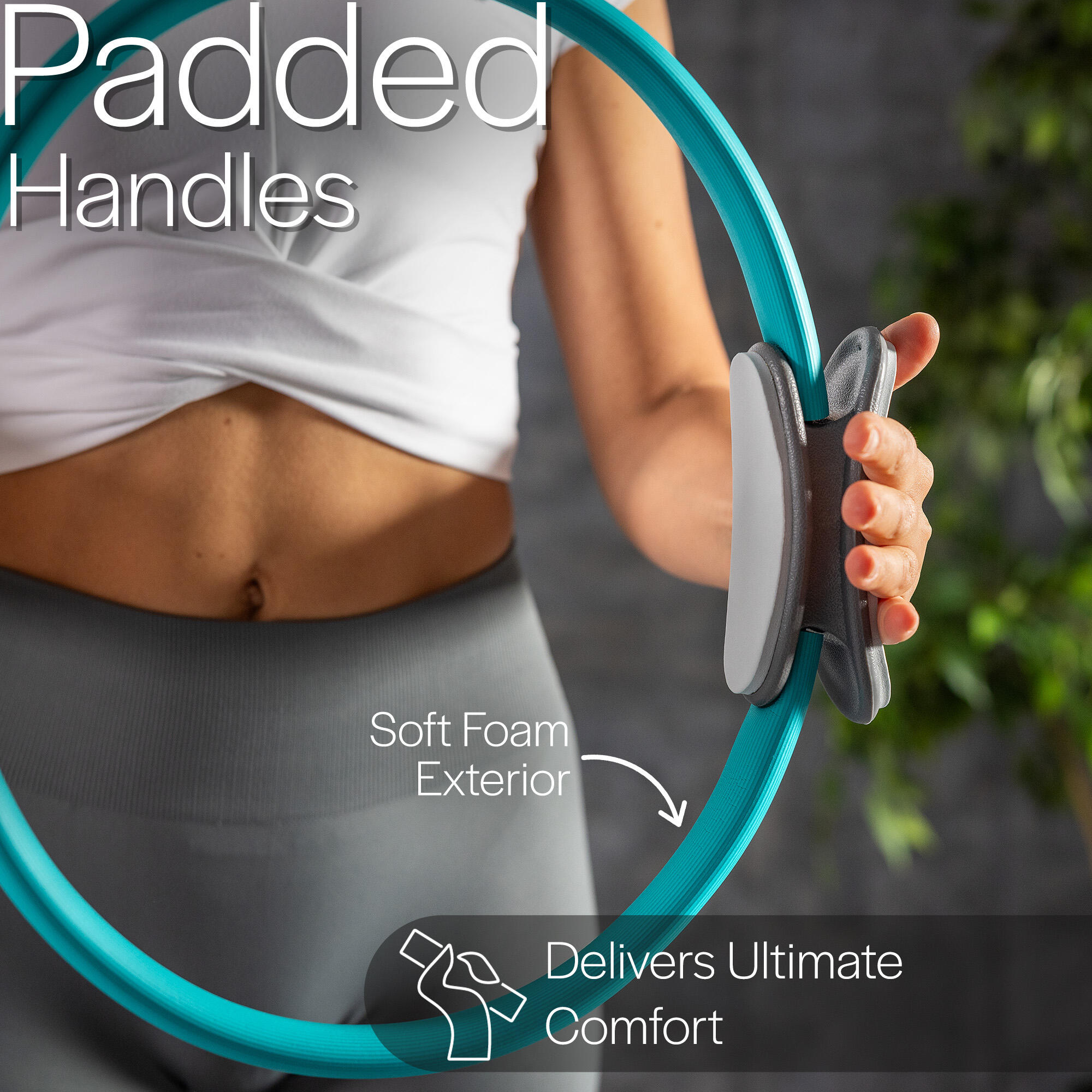 Pilates Resistance Ring Yoga Fitness Magic Circle Thigh Arm Toner 15 ...