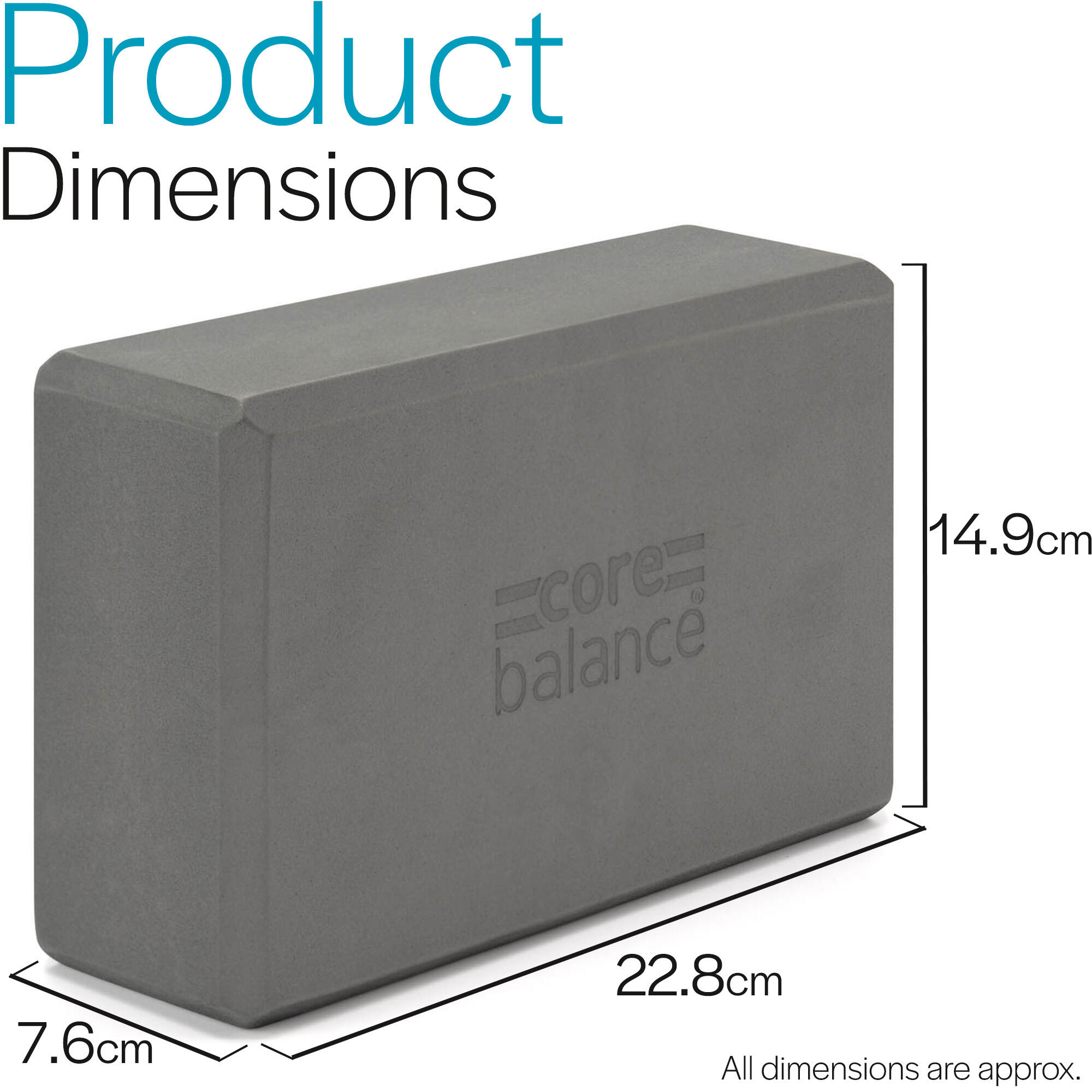 Yoga Block Set EVA Foam Brick With D Ring Stretch Strap Belt Core ...