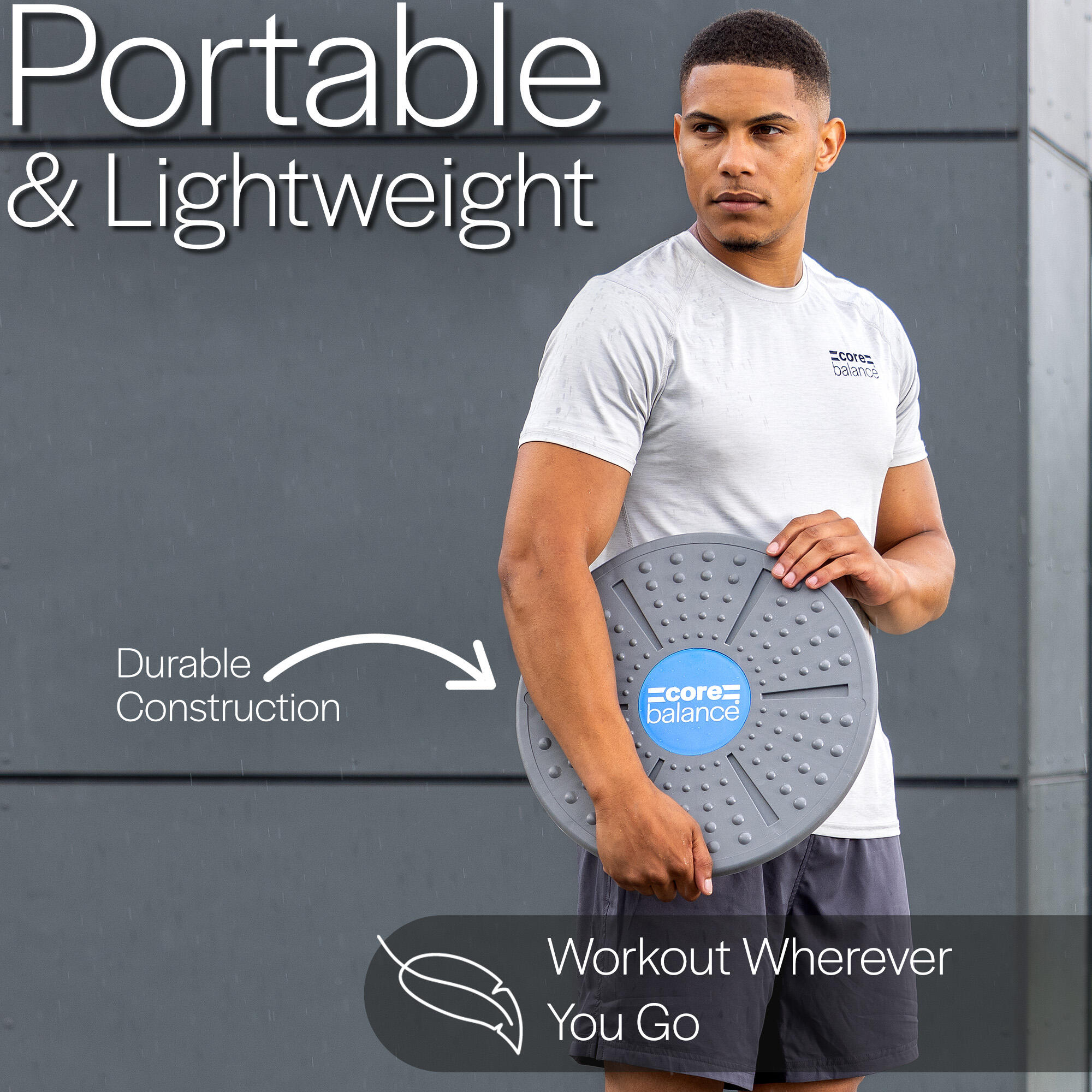 Core Balance Training Wobble Board Non Slip Exercise Rehabilitation Aid ...