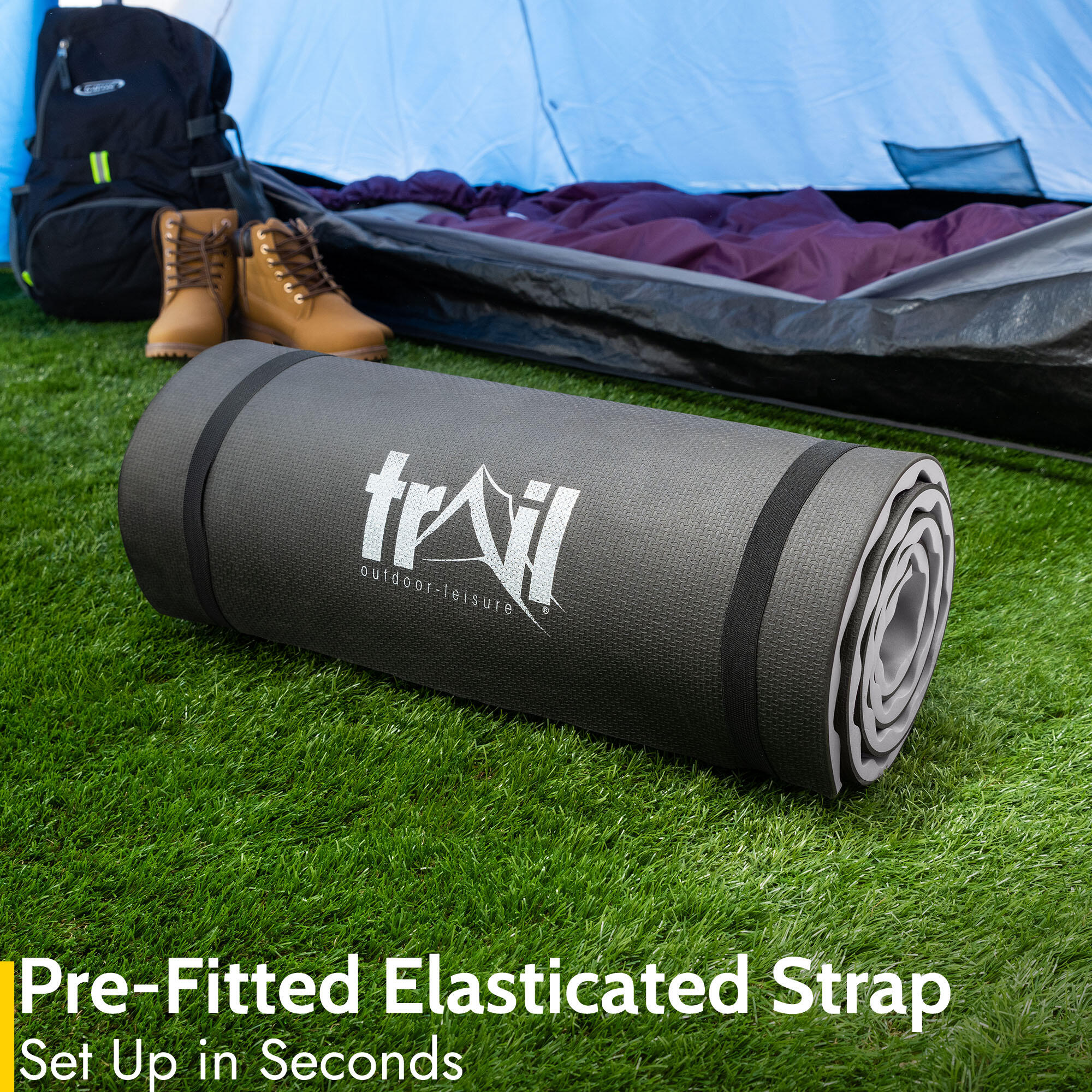 Contour Camping Mat 15mm Thick Sleeping Roll Pad Waterproof Lightweight ...
