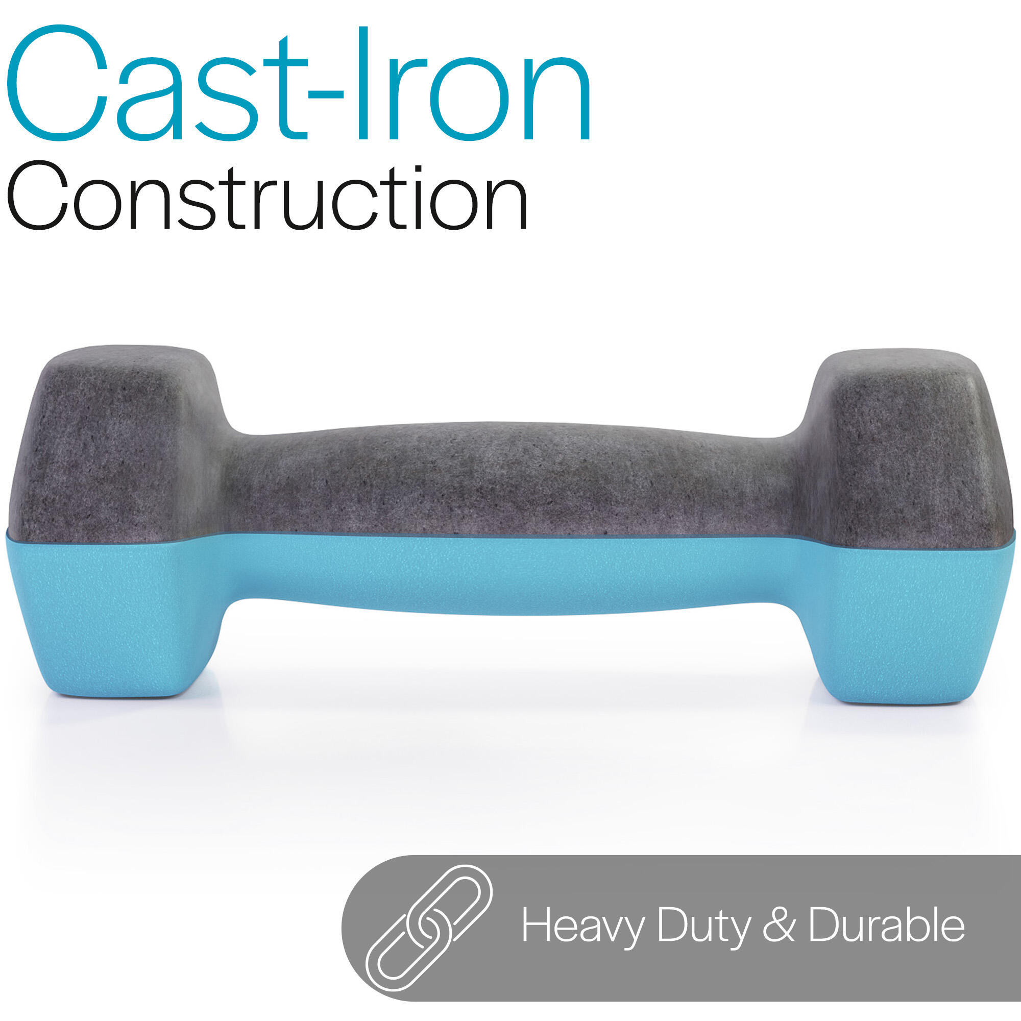 Neoprene Hex Dumbbells Set Of 2 Cast Iron Hexagonal Hand Weights Core ...