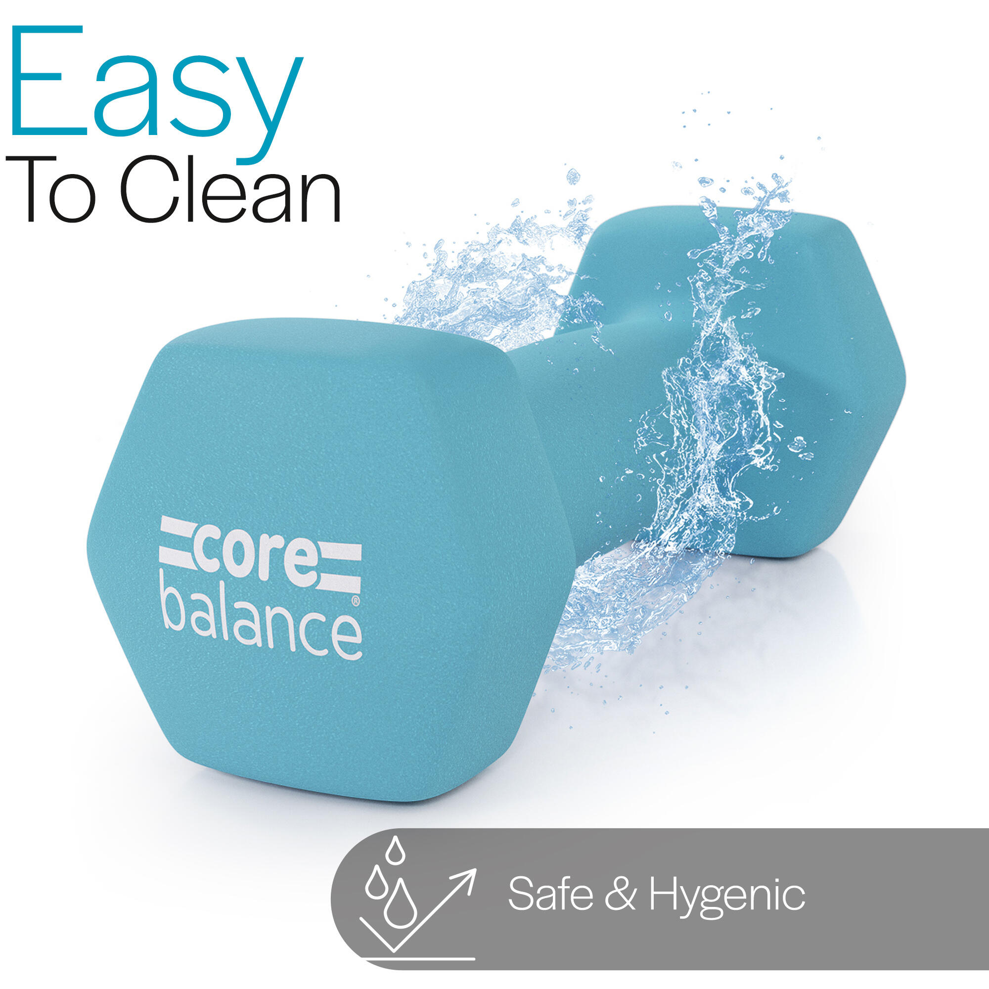 Neoprene Hex Dumbbells Set Of 2 Cast Iron Hexagonal Hand Weights Core ...