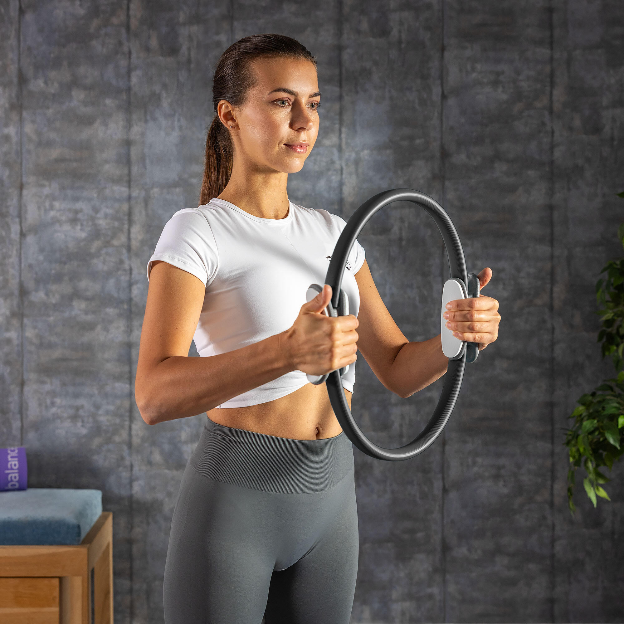 Pilates Resistance Ring Yoga Fitness Magic Circle Thigh Arm Toner 15 ...