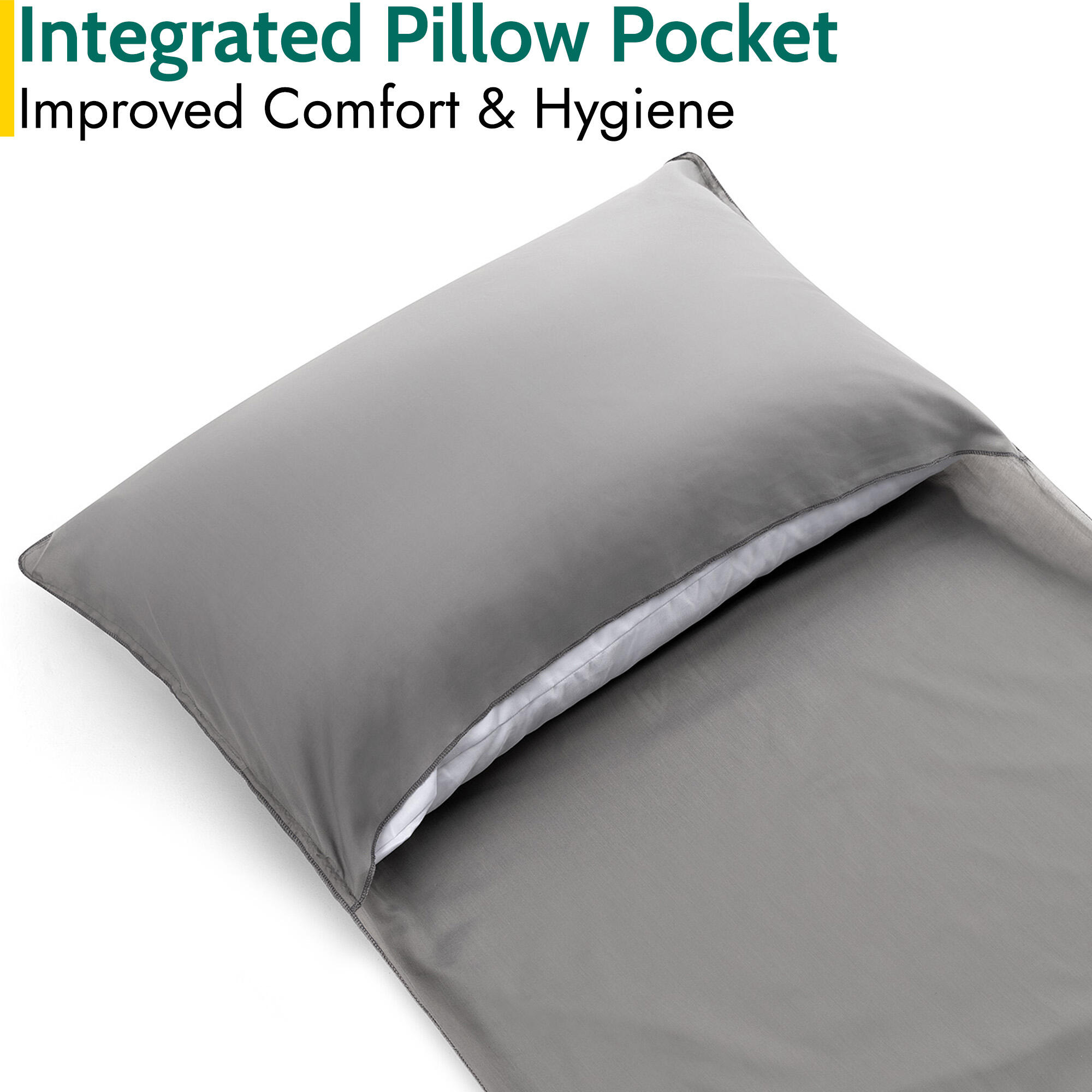 Sleeping Bag Liner Single Adult Envelope Rectangle Lightweight With ...