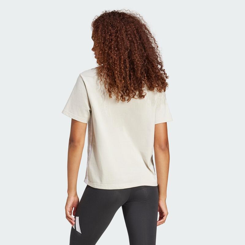 ADIDAS - Tricou Essentials de bumbac cu 3 dungi | Decathlon