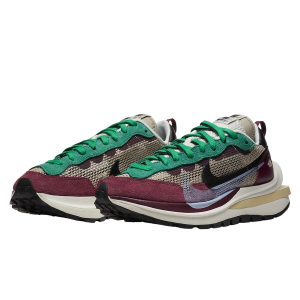 Schuhe Sacai Vaporwaffle Villain Red Neptune Green | Decathlon