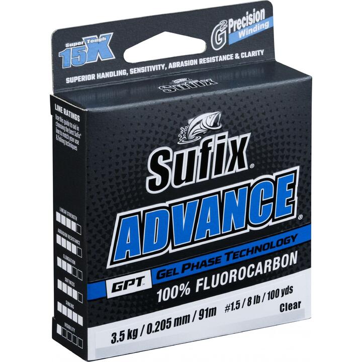 Monofilament Sufix Advance FC G2 Clear 100yd SUFIX | Decathlon