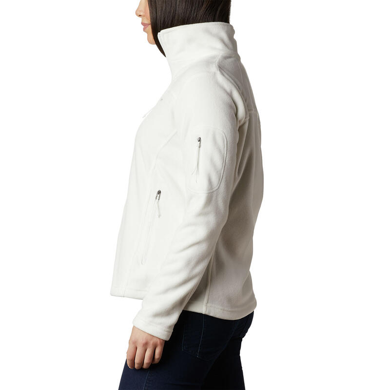 Női polár pul ver, Fast Trek II Jacket, fehér COLUMBIA - Decathlon