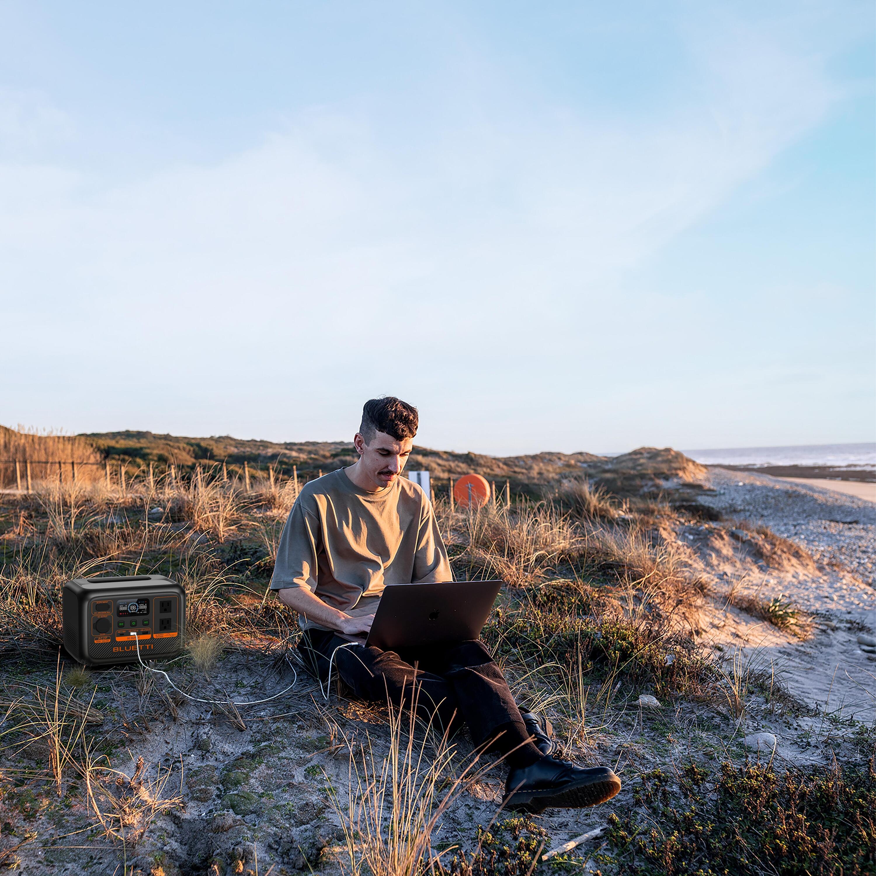 BLUETTI AC2P Portable Power Station 230.4Wh Compact Orange 3.6kg ...