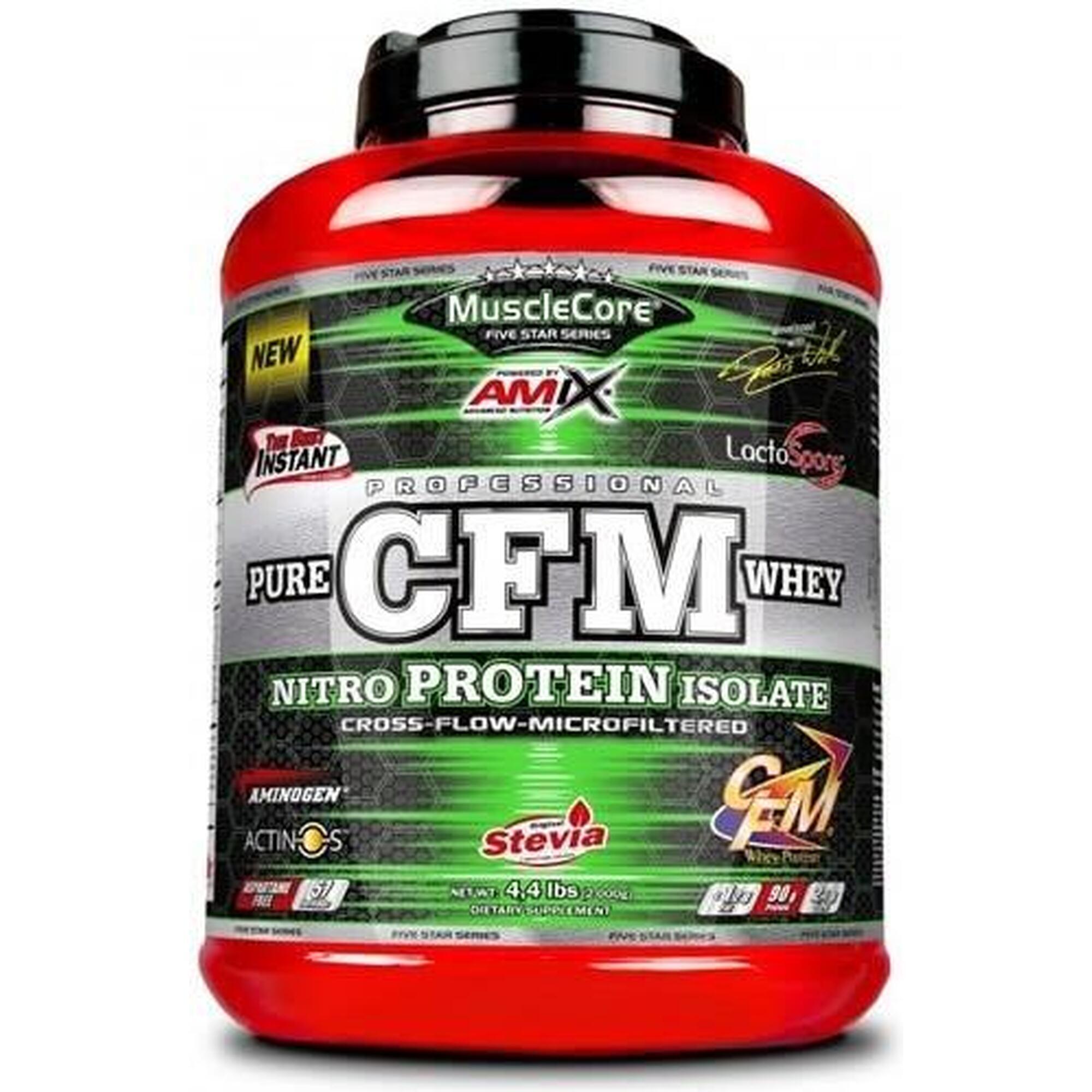 Cfm Nitro Protein Isolate - 2kg Banane Caramel de Amix Muscle Core AMIX ...
